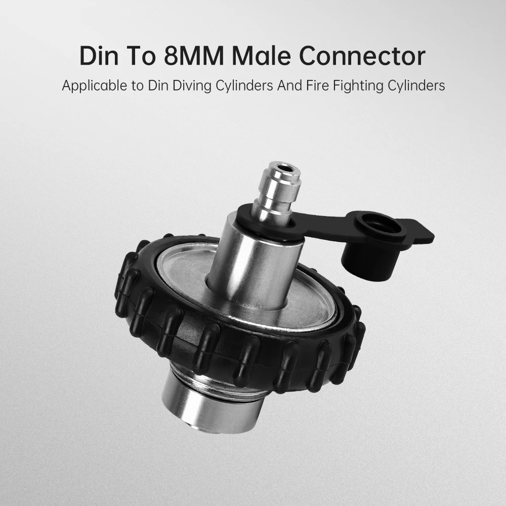 DIDEEP DIN to 8mm Male Connector,G5/8 Adapter Universal Fit for HPA ...