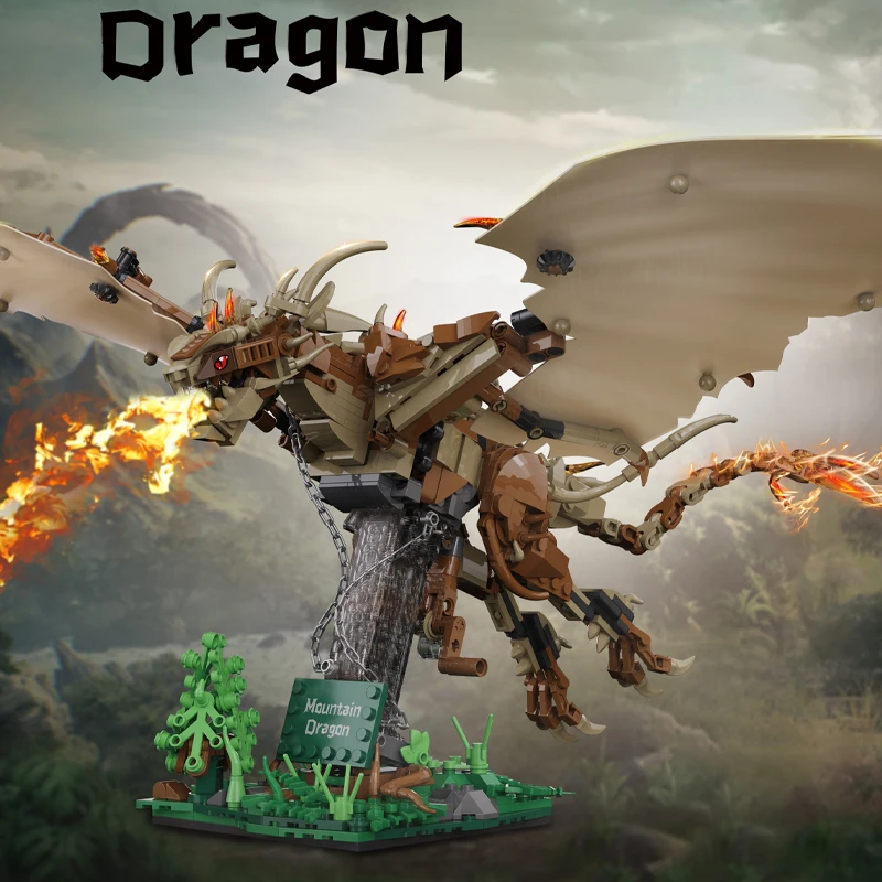 Magic World Dragon Building Model Building Blocks Harry Hungarian ...