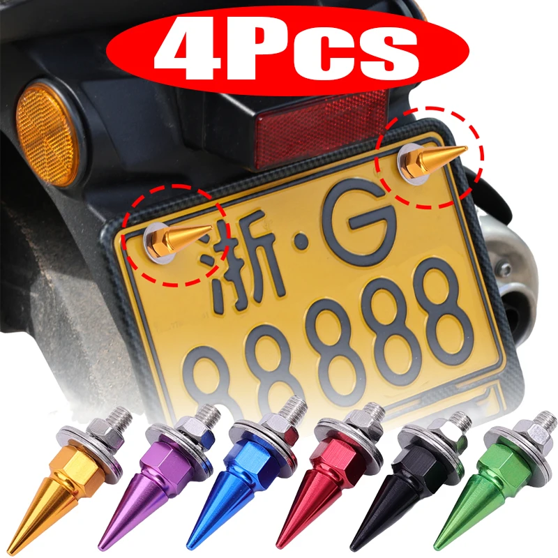 M6 Threaded Tip Screws Car Styling License Plate Bolts Aluminium Alloy ...