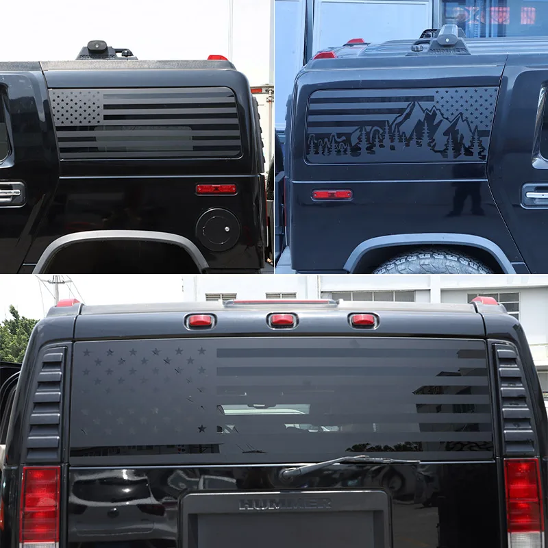 For-Hummer-H2-H3-2003-2009-Car-Rear-Side-Window-Windshield-Pattern ...
