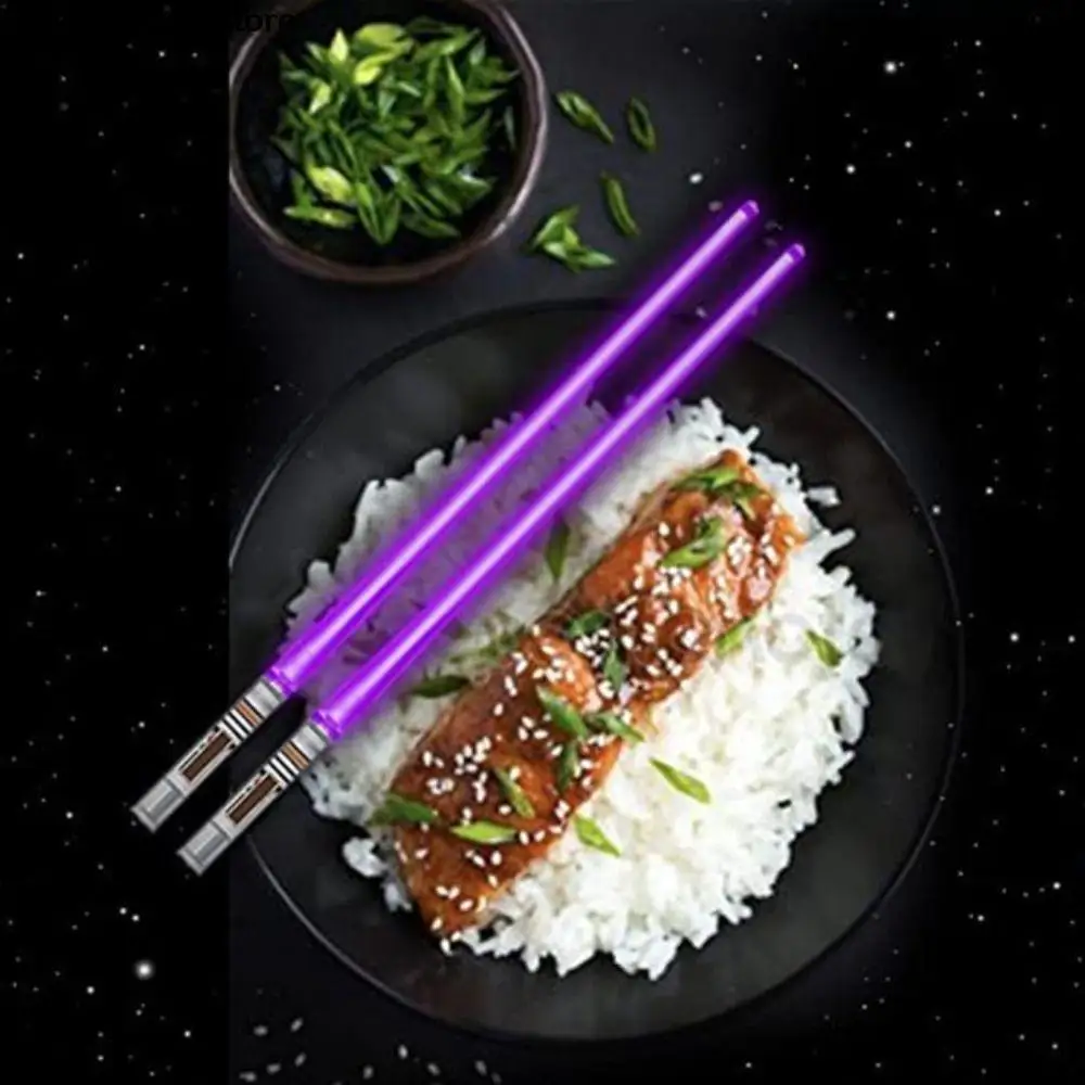 Household Glowing Light Saber Chopsticks Detachable Reusable LED ...
