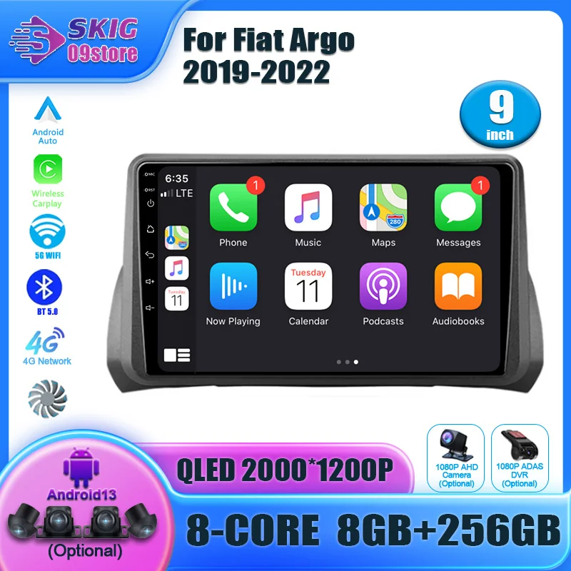 Car-Radio-Carplay-Android-13-For-Fiat-Argo-2019-2022-Multimedia-Video-Player-touch-screen ...