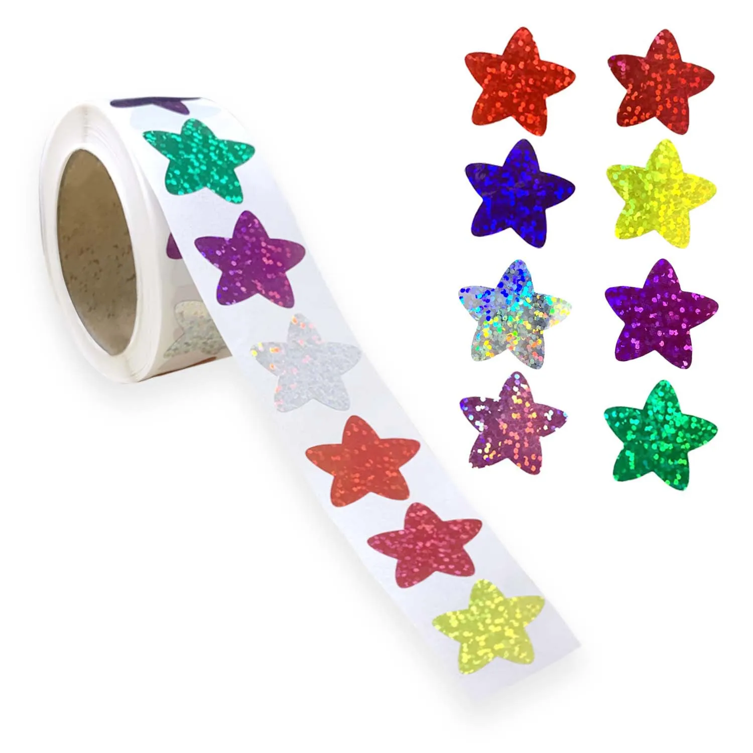 50-500pcs-self-adhesive-star-stickers-reward-chart-decorative-toy-gifts ...