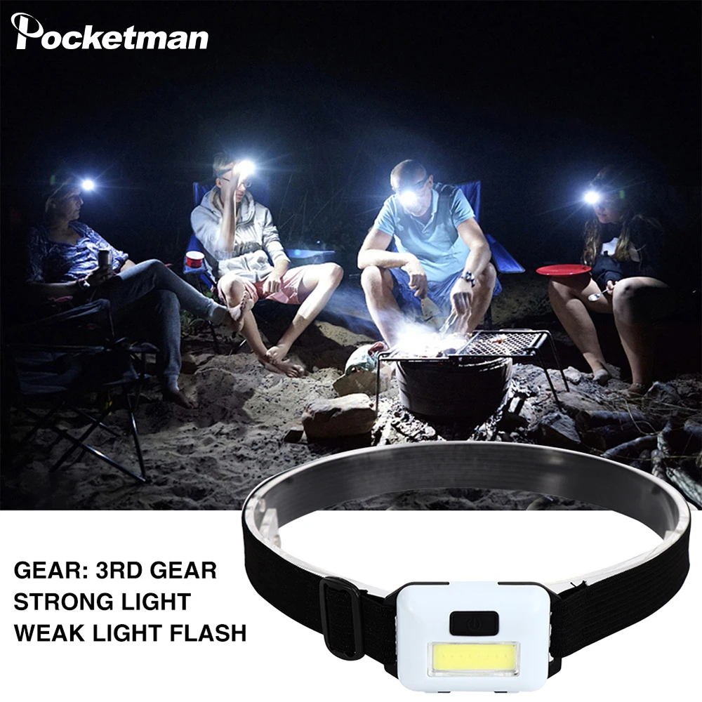 Mini-COB-LED-Headlamp-Portable-Head-Flashlight-Waterproof-Headlight ...