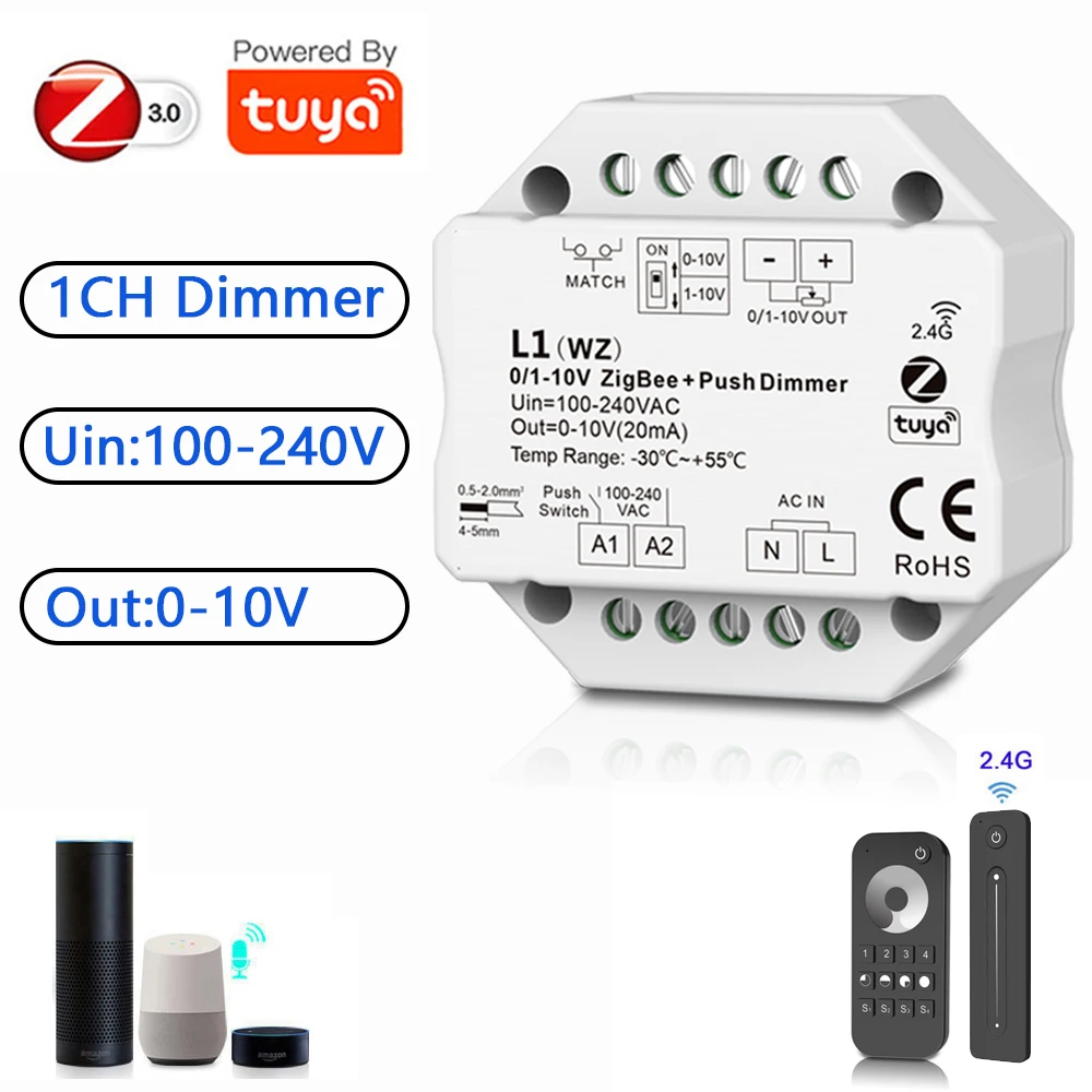 0-1-10V-ZigBee-RF-Dimmer-Kit-110V-220V-230V-1CH-Input-LED-Dimming ...