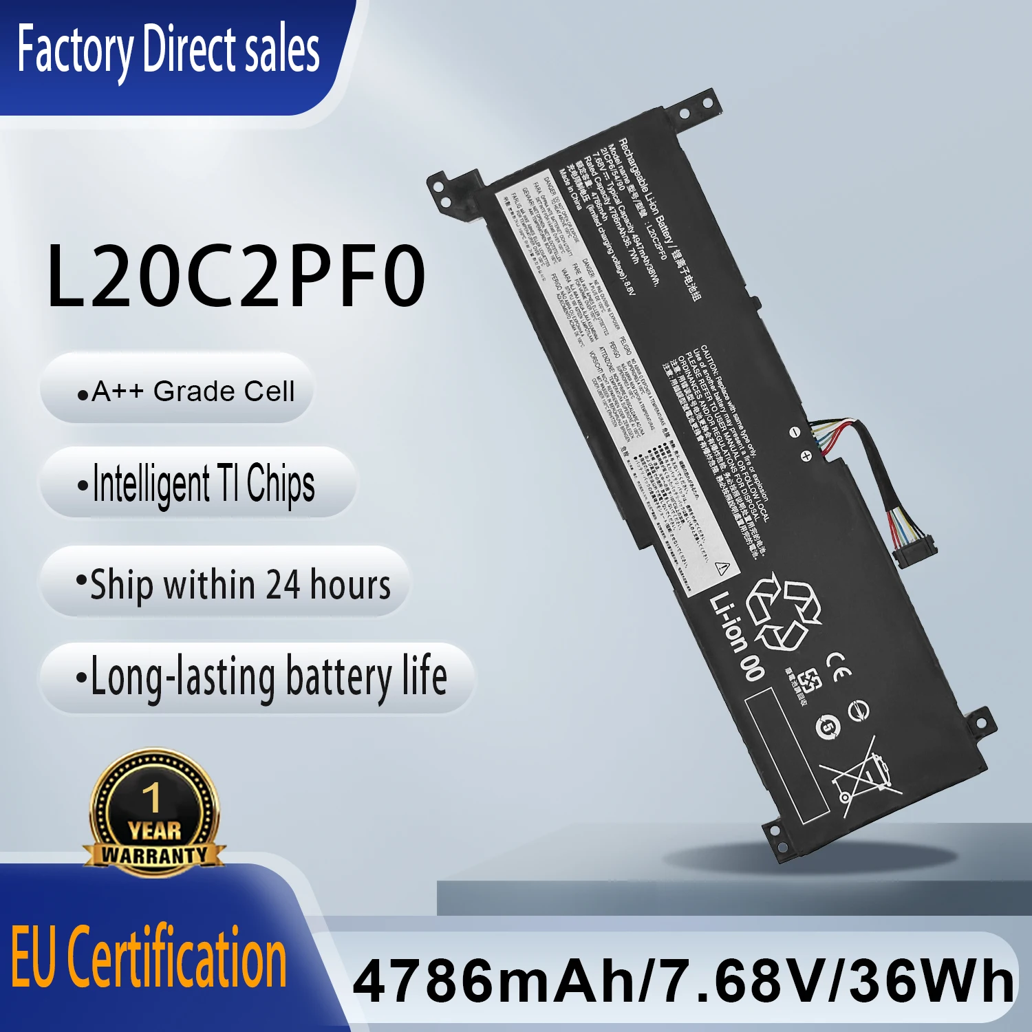 L20C2PF0 batería del ordenador portátil para Lenovo IdeaPad 3-14ITL6 3 ...