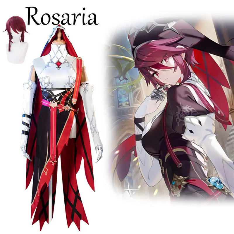 Anime Game Genshin Impact Rosaria Cosplay nun Costume Women Uniform ...