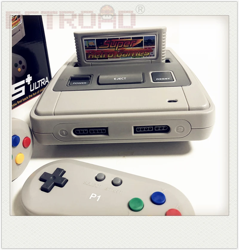 Console de jeu rétro Super HD, jeu SDavid, cartouche SNES, deux thorac ...