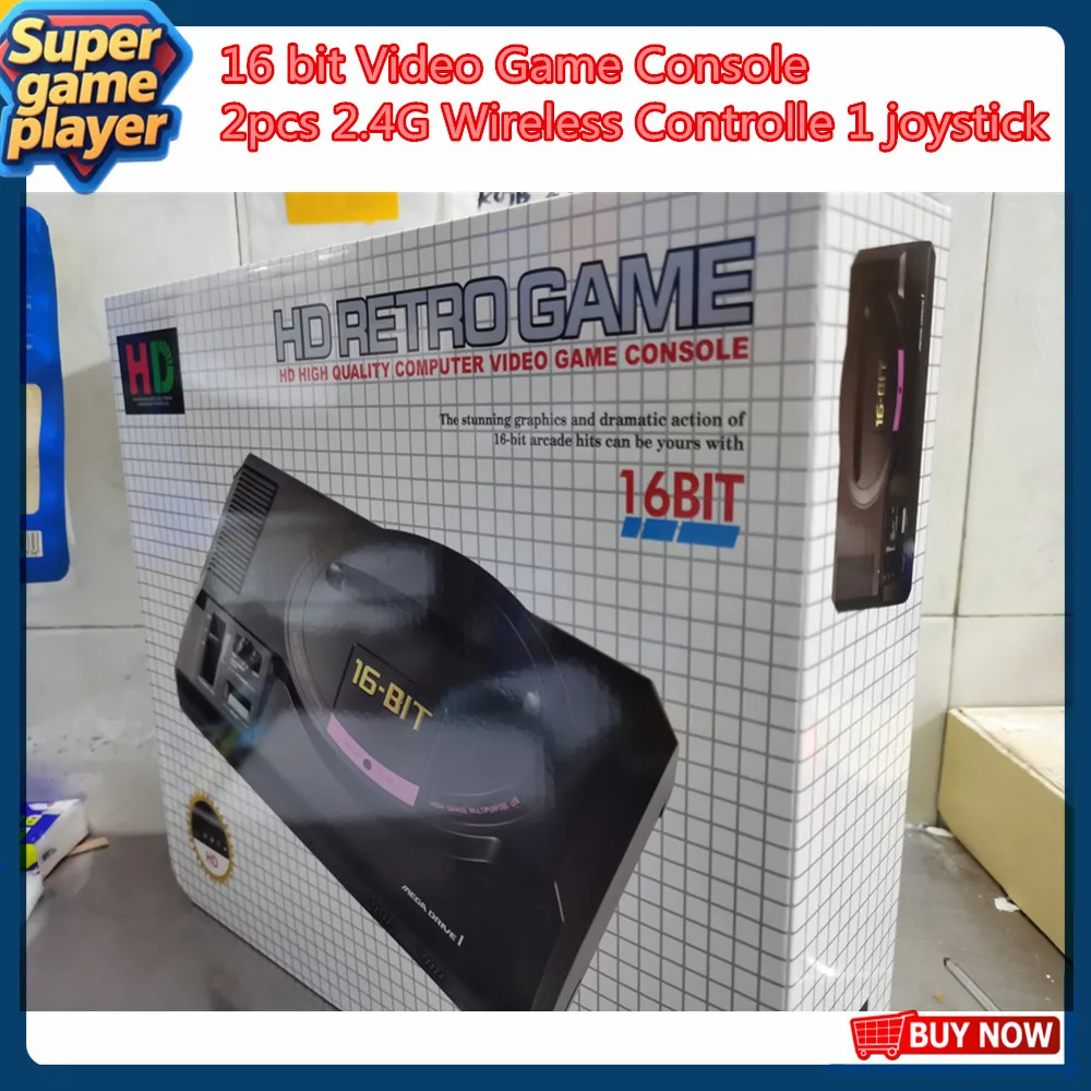 16 bit Video Game Console FOR SEGA MEGA DRIVE 1 Genesis High definition ...