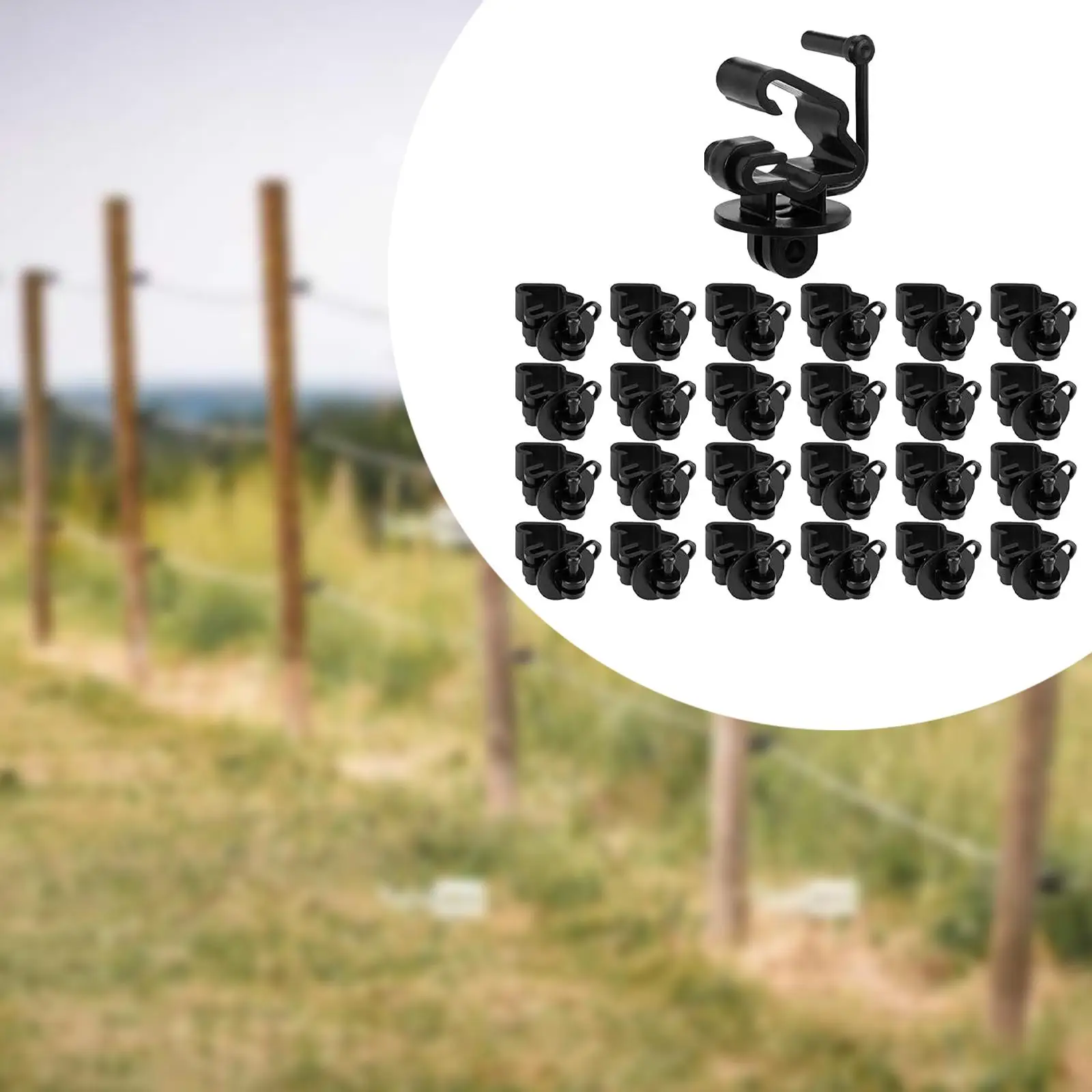 25Pcs-Z-Pin-Lock-T-Post-Insulators-Replacement-Utility-Professional ...