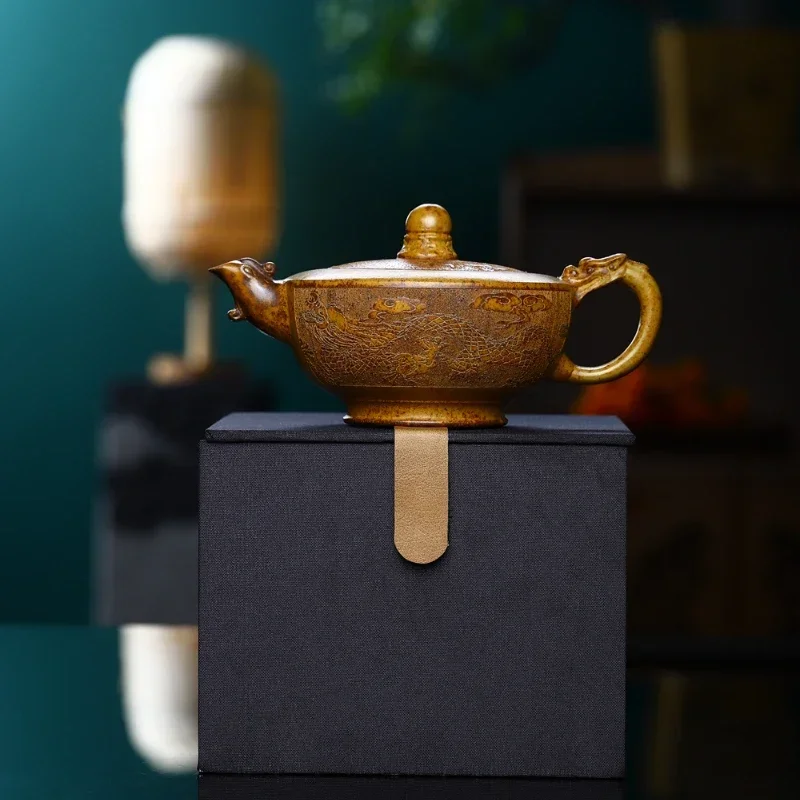 Yixing-Purple-Sand-Pot-Chinese-Style-Retro-Pure-Handmade-Dragon-Bone ...