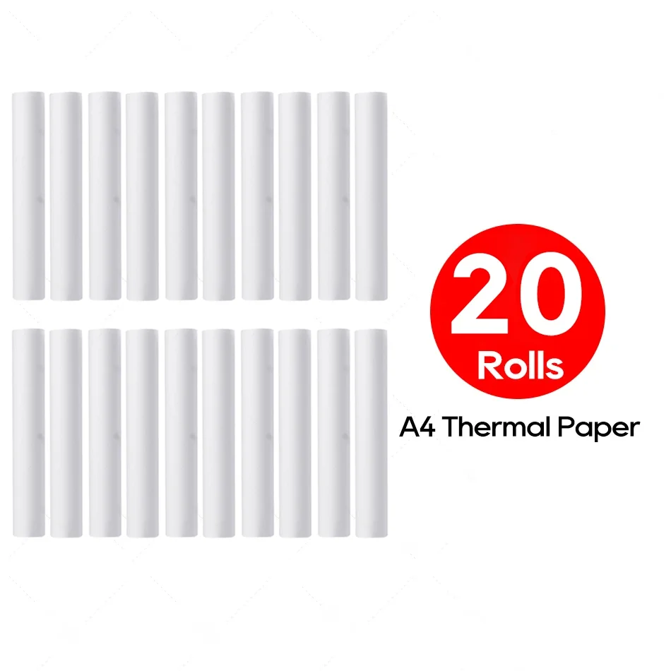 A4-Thermal-Paper-20-Rolls-Thermal-Printing-Paper-210-30mm-for-A4 ...
