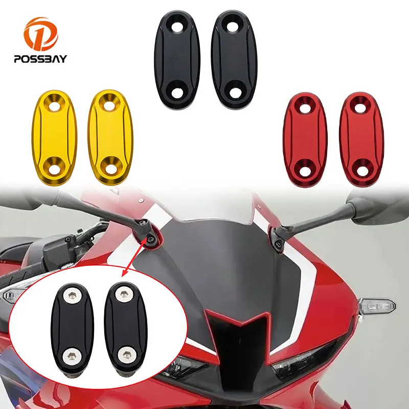 Motorcycle-Block-OFF-Plate-Rear-View-Mirror-Hole-Cover-Mirror-Chassis ...