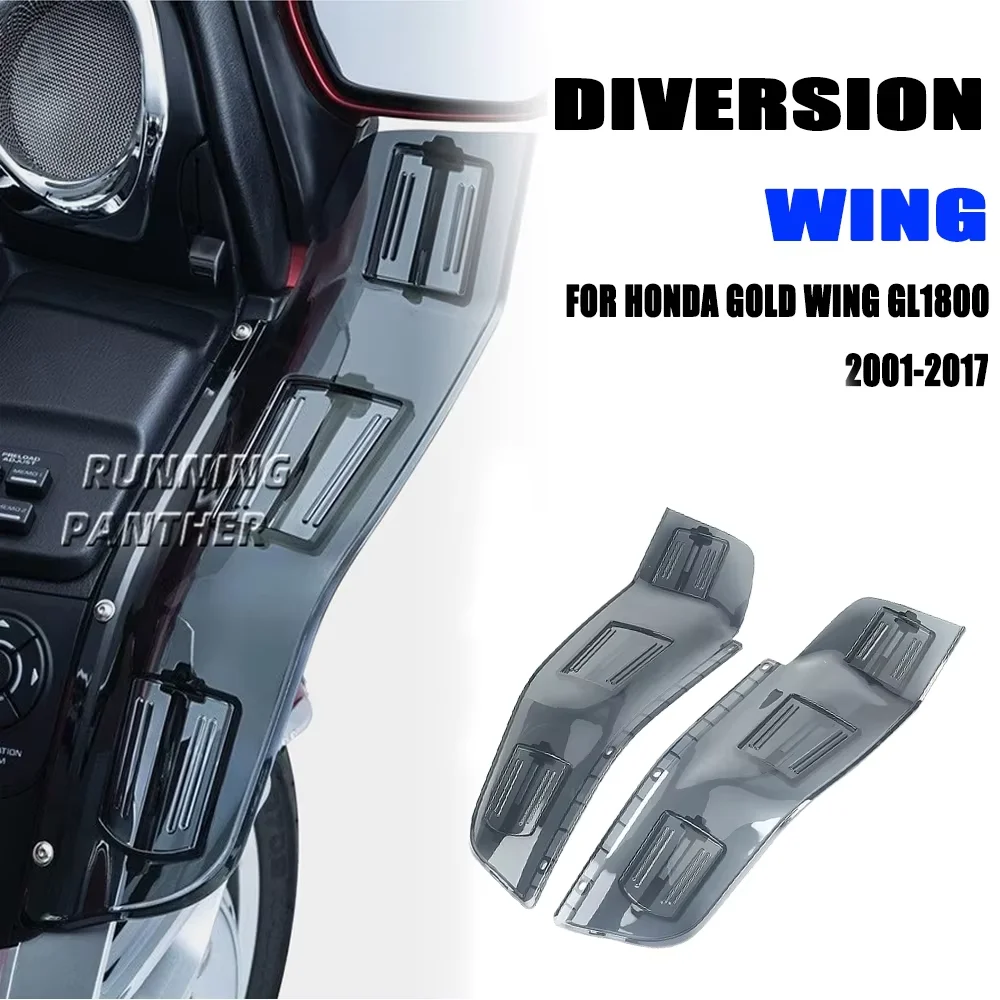 Motorcycle Side Spoilers Dragon Wing Air Guard Vented Wind Deflector ...