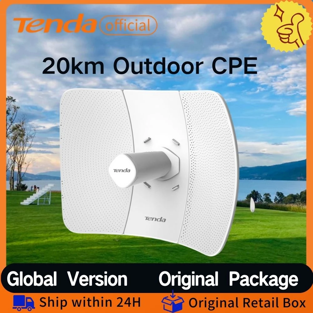 Tenda 야외 와이파이 CPE 무선 라우터, 20km, 5Ghz, O8 액세스 포인트, 야외 와이파이 CPE 안테나 리피터 ...