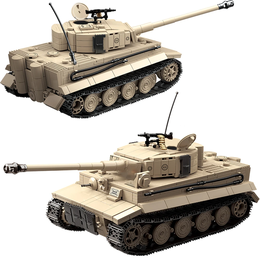 WW II Tiger I Tank Post Stage Type Model Building Blocks 1942 Nazi ...