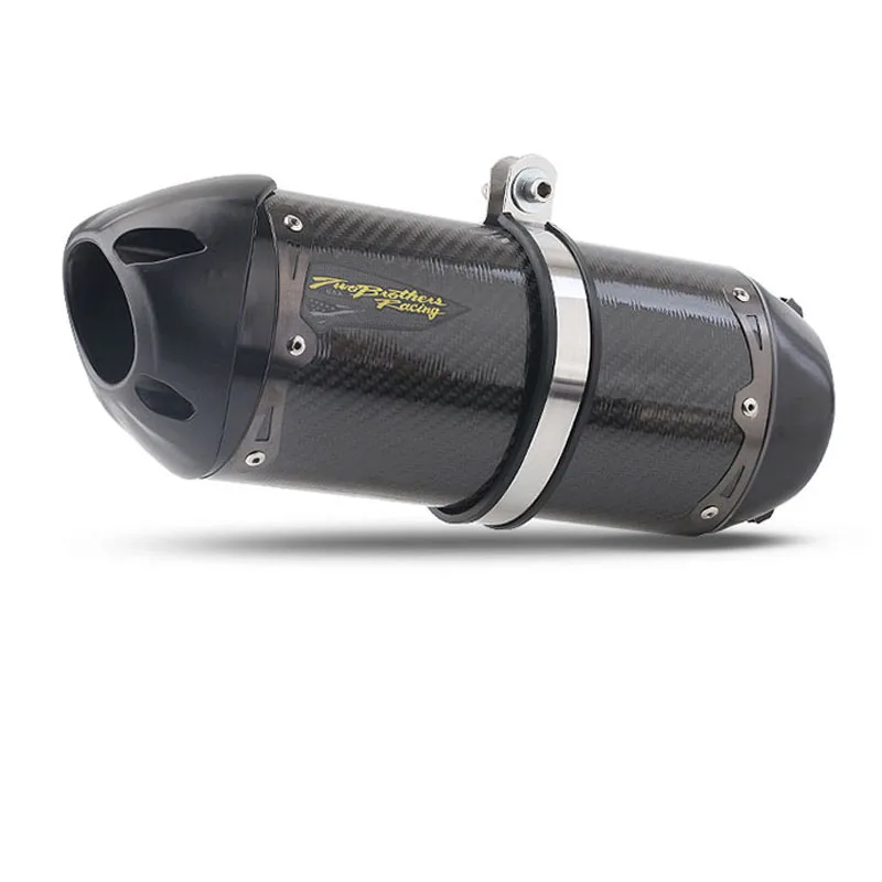 51mm Motorcycle Exhaust Carbon Fiber Muffler USA Two Brothers For Honda FZ6N GSXR1000 S1000rr R6 ...