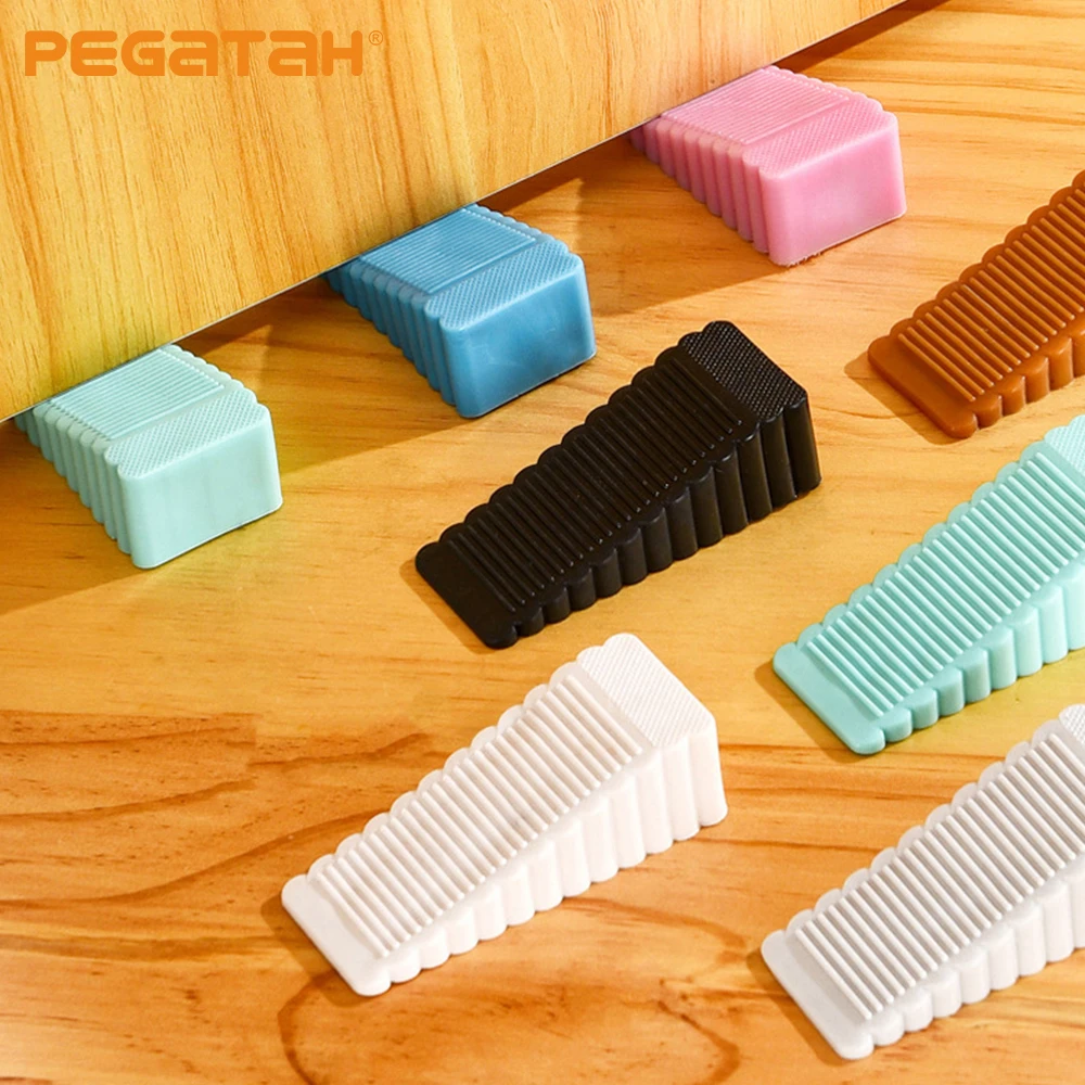 Safety Silicone Door Draft Stopper Block Wedge Doorstops Home Office ...