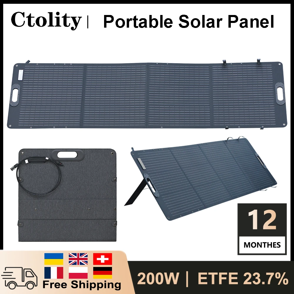200W-ETFE-Flexible-Foldable-Solar-Panel-Camping-Portable-Folding-Solar ...