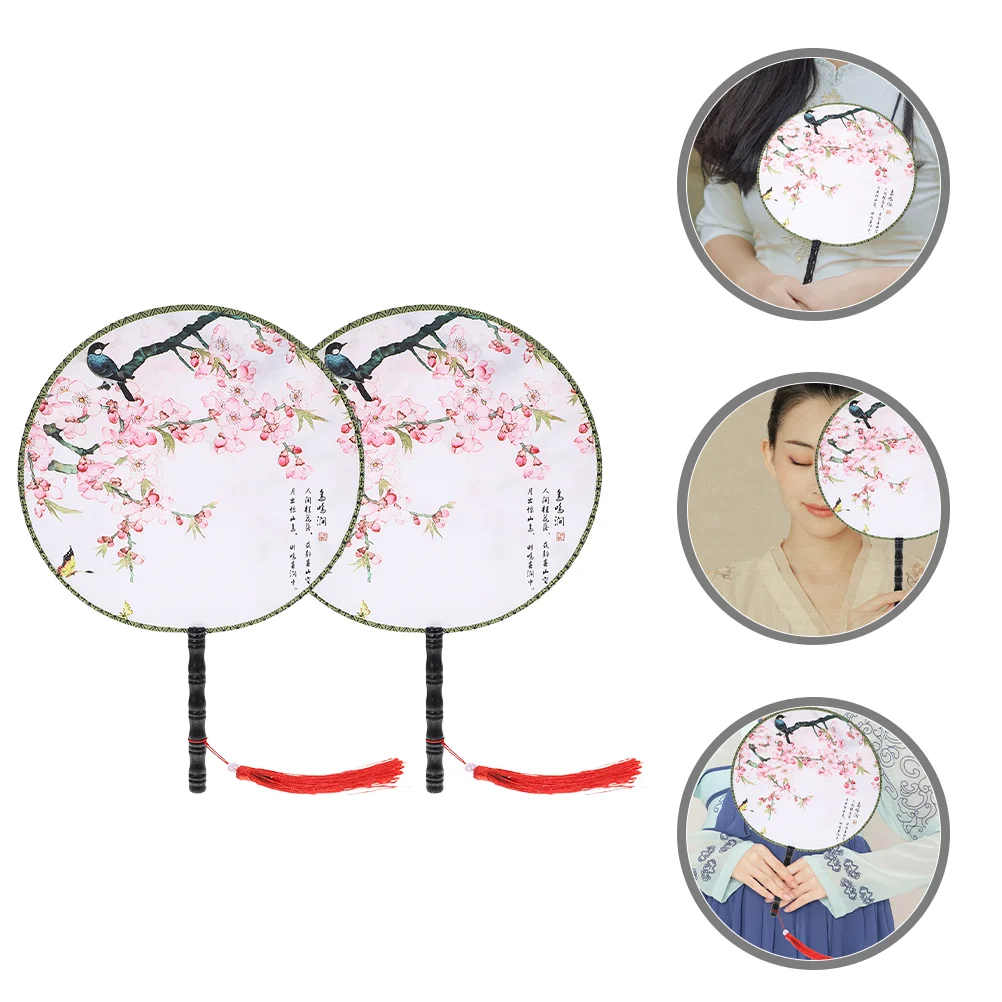 2-Adet-Pembe-Fan-Retro-R-zgar-Narin-in-El-Antik-in-Yuvarlak-35X24-CM ...