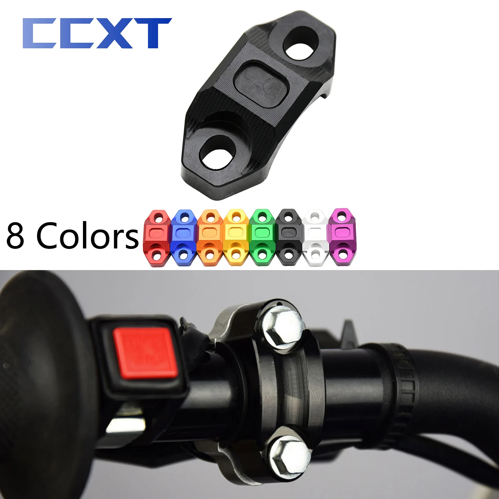 Motorcycle-Handlebar-Bar-CNC-Clamp-Cover-Brake-Master-Cylinder-Clamp ...
