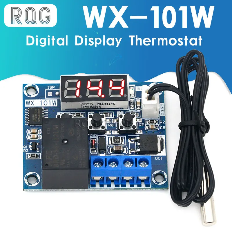 WX-101W-Direct-Flow-12V-Thermostat-Thermal-Switch-High-Precision-Micro ...