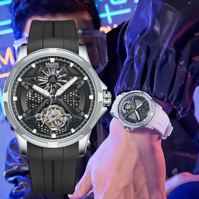 Mark Fairwhale Automatic Movement Man Watch 6008 New Tourbillon ...
