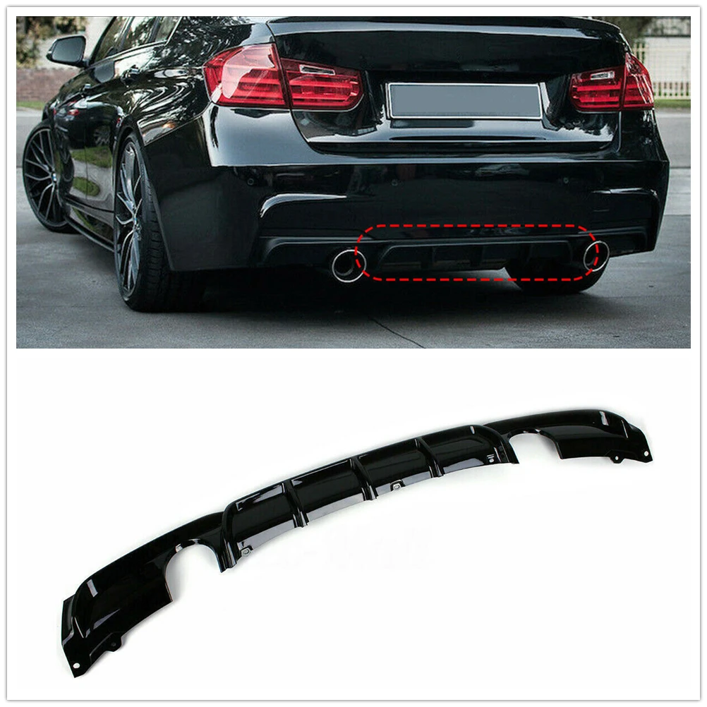 Rear Bumper Diffuser Lip Exhaust Guard Spoiler Plate Splitter For BMW ...