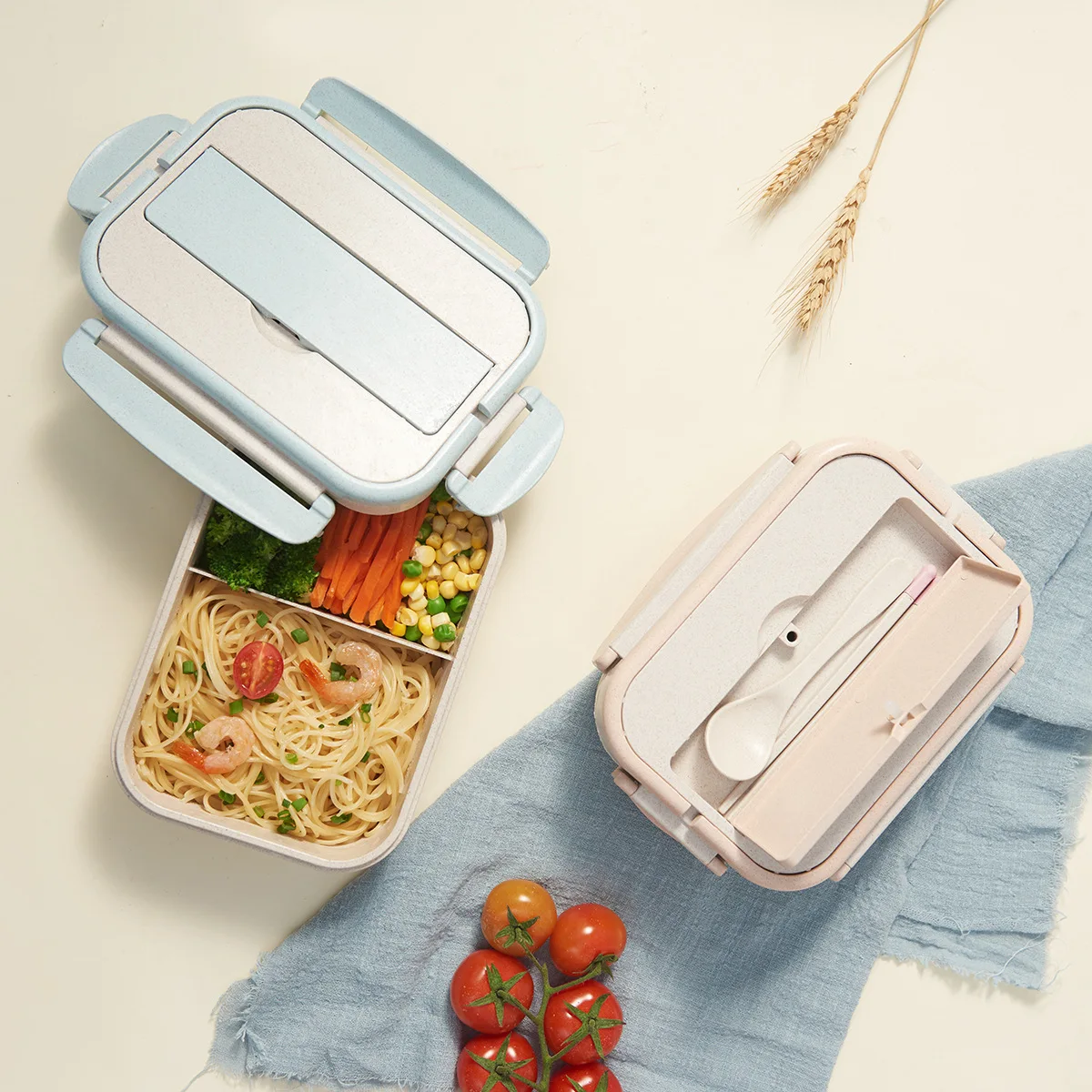 Canteen meal separated lunch box primary school students creative cute ...