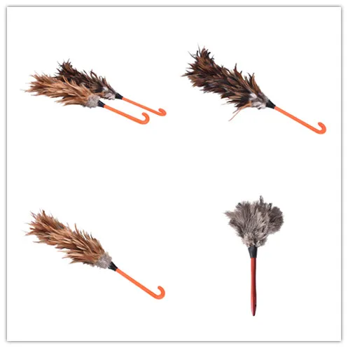 1Pcs-Feather-Duster-Brush-Anti-Static-Natural-Fall-Wood-Handle ...
