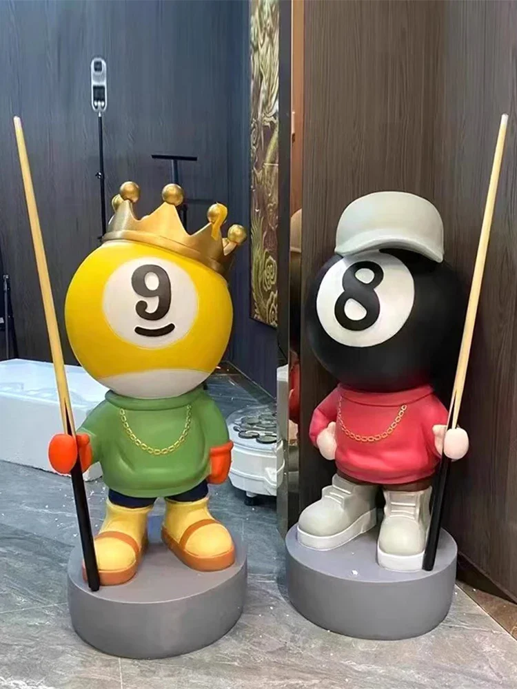 Billiard-Hall-Big-Decorations-Bar-Decoration-Billiards-Doll-Creative ...