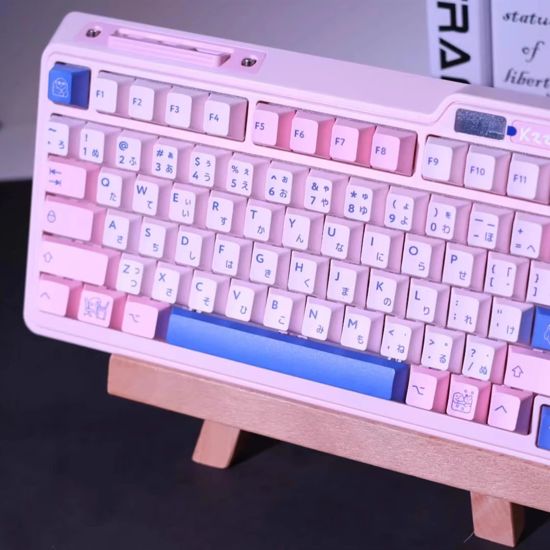 151 Keys/set Poco Pink Blue Keycaps PBT 5 Sides Dye Sublimation Key ...
