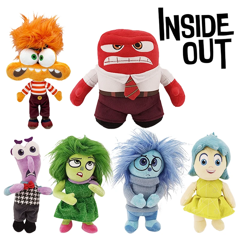 New-Inside-Out-2-Movie-Plush-Doll-Fear-Joy-Sadness-Anxiety-Anger ...