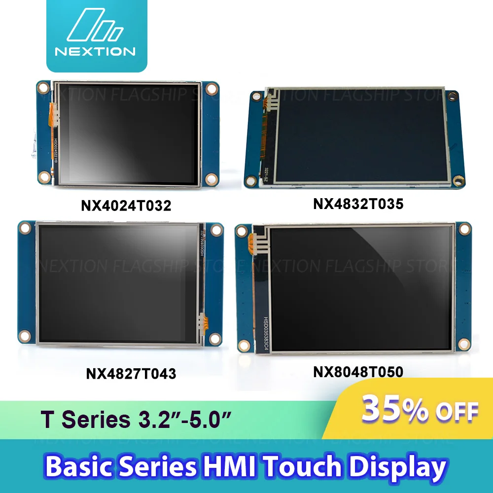 Nextion Basic Series 3.2" 3.5"4.3" 5.0" HMI Inteligent Resistive Touch ...