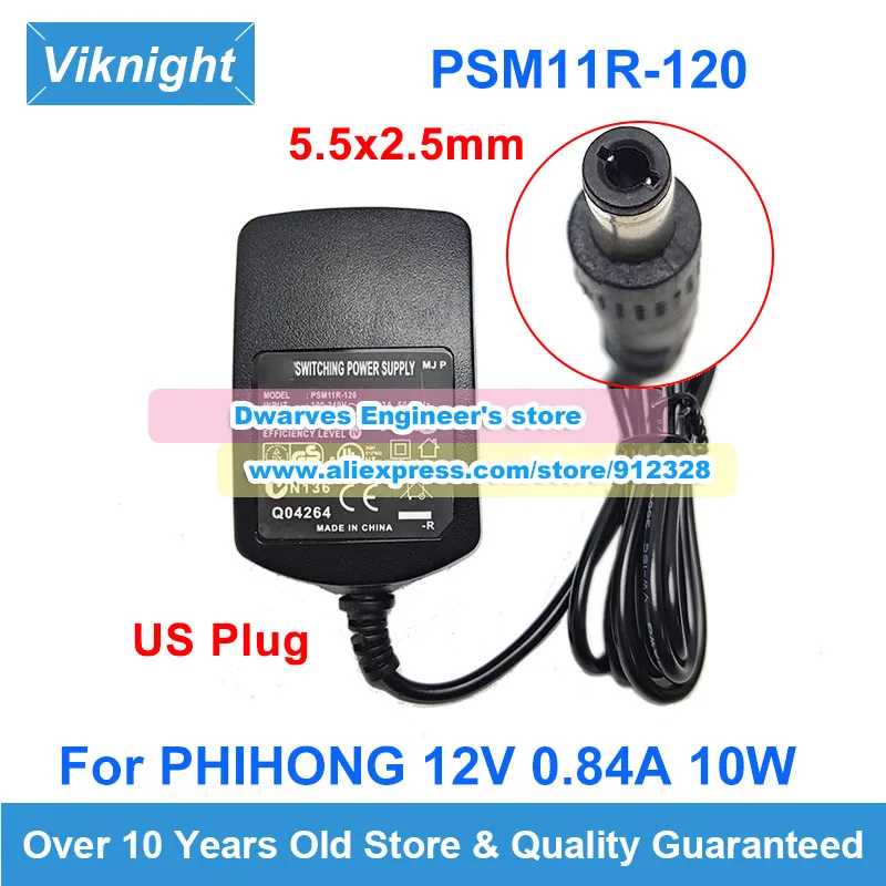 Genuine-For-Phihong-12V-0-84A-10W-AC-Adapter-PSM11R-120-PSW11R-120 ...