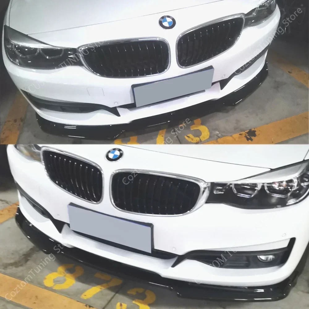 3Pcs-Front-Bumper-Lip-Spoiler-Splitter-Diffuser-For-Bmw-F34-3-Series ...