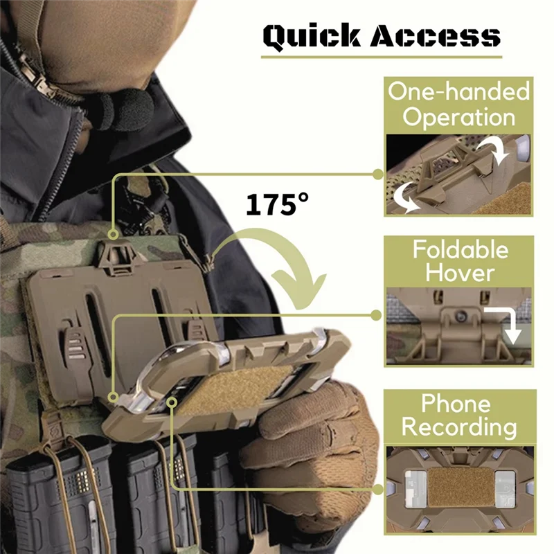 Airsoft Phone Plate Molle Carrier Outdoor Navigation Board, Quick ...
