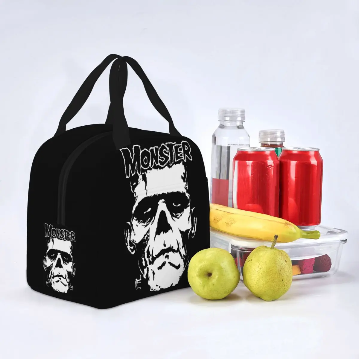 The Monster Skull Insulated Lunch Bag Leakproof Frankenstein Horror ...