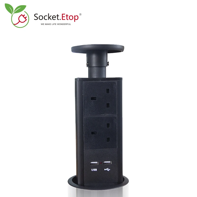 UK-Plug-Socket-Pulling-Pop-Up-Power-Outlet-2-USB-for-Home-Kitchen ...