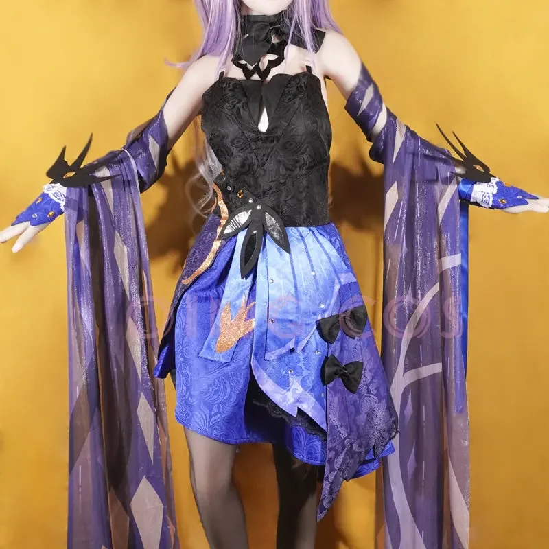 Opulent-Splendor-Keqing-Cosplay-Costume-Genshin-Impact-Uniform-Wig ...