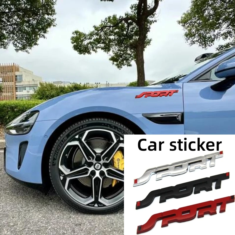 1PCS-Car-Accessories-Sticker-Styling-Metal-3D-Chrome-Black-Car-Trunk ...