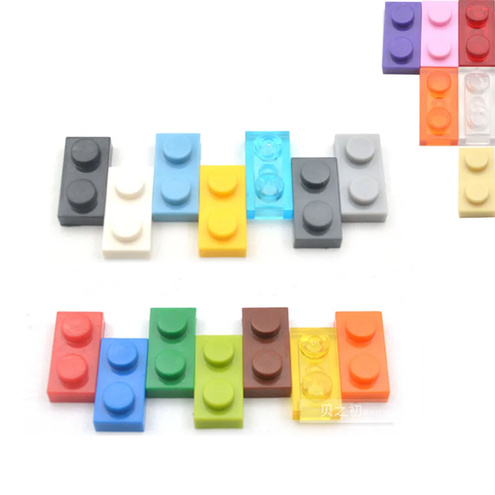 100PCS 1x2 Dots Color Educational Creative compatible 3023 Size MOC ...