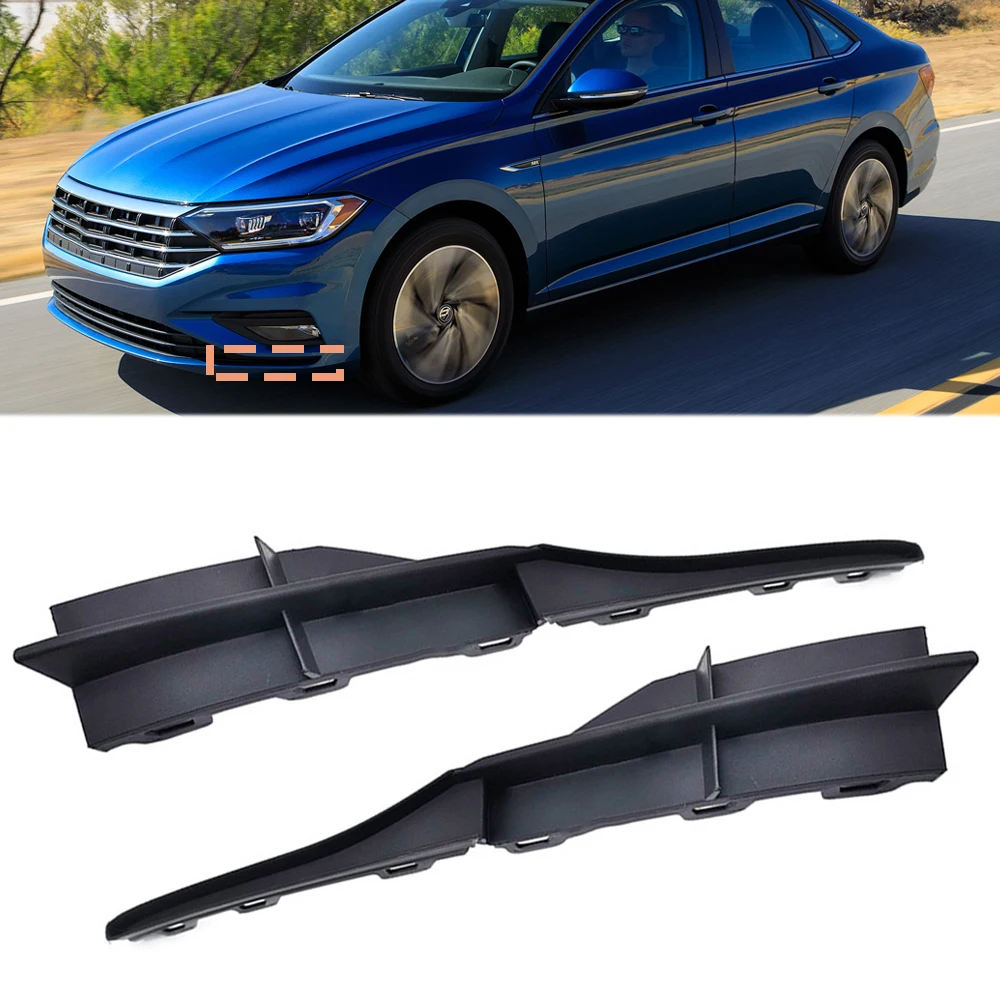 1Pair-Front-Cover-Strip-Bumper-Trim-For-Volkswagen-Jetta-MK7-2019-2020-USA-Version-17A854321 ...