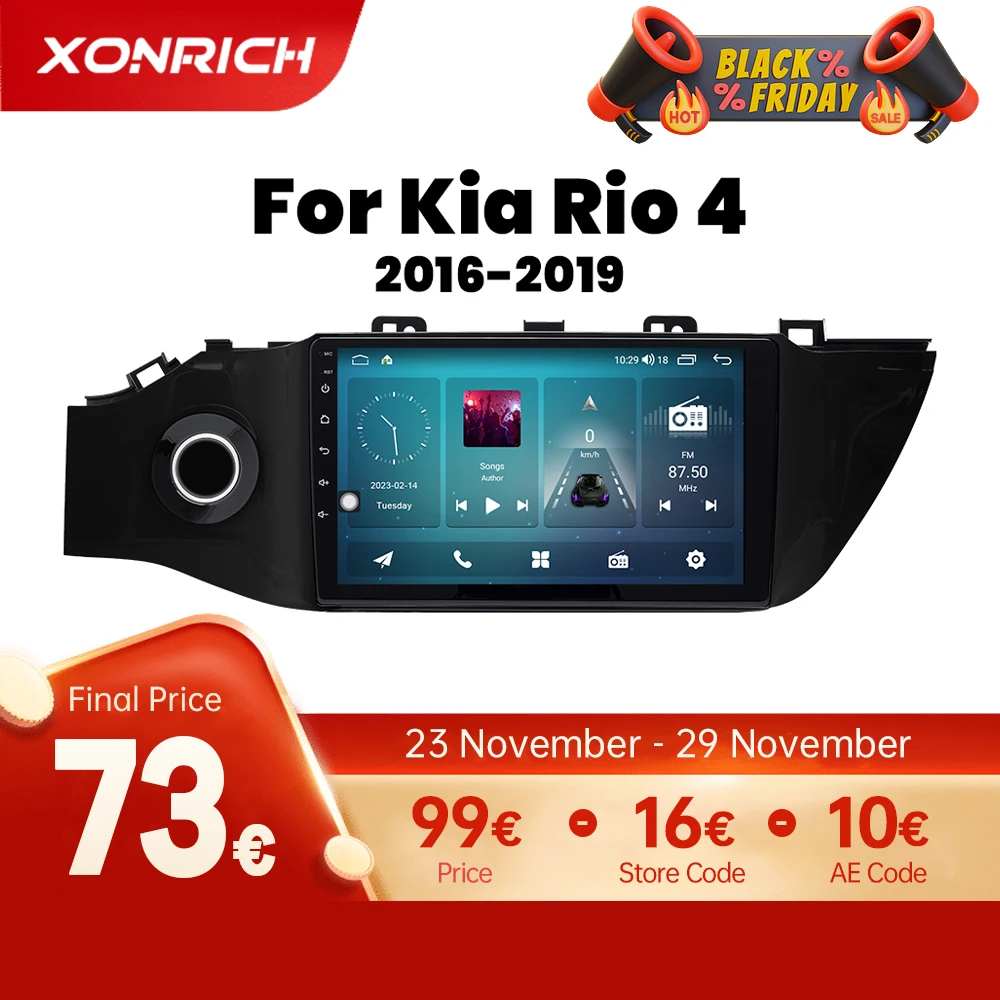 Wireless-Carplay-8GB-128GB-Android-12-Car-Radio-Multimedia-For-KIA-RIO ...