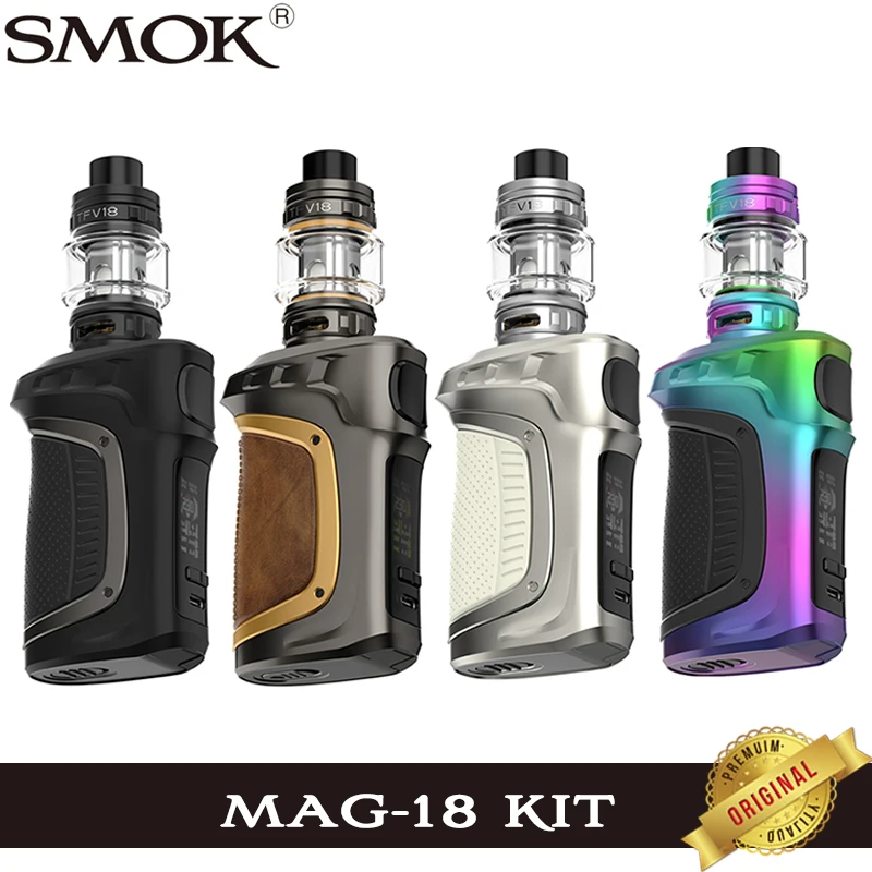 Original SMOK MAG 18 Kit 230W MAG-18 Box MOD Vape 7.5ml TFV18 Tank Fit ...