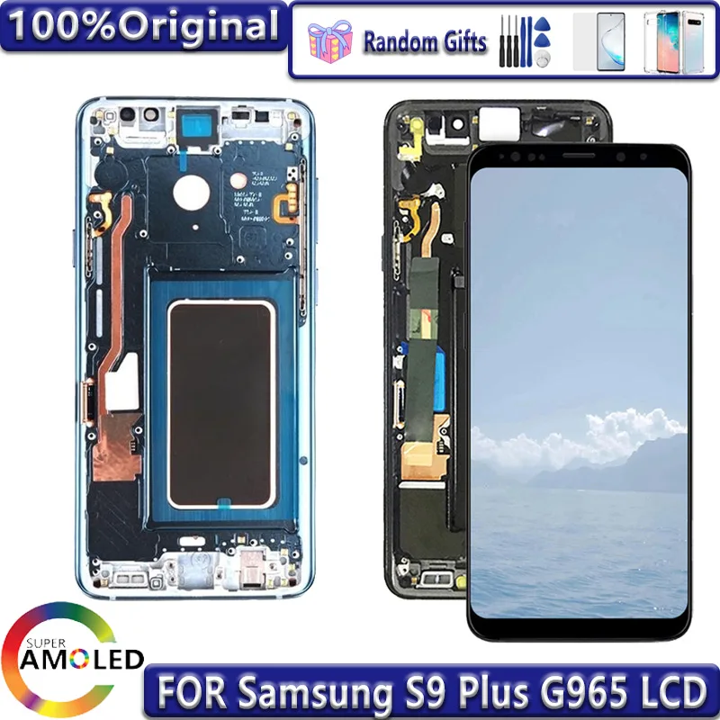 Original AMOLED S9+ Screen For Samsung Galaxy S9 PLUS G965 G965U G965F G965DS LCD Display Touch ...