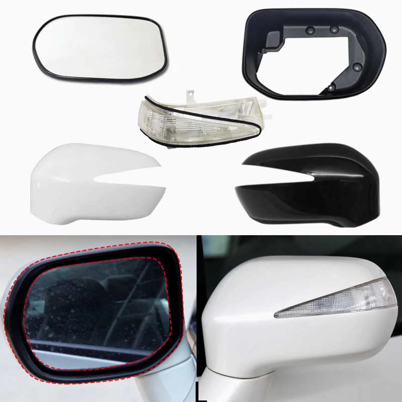 Side Rearview Mirror Light Frame Indicator Rear View Cover Glass Lens ...
