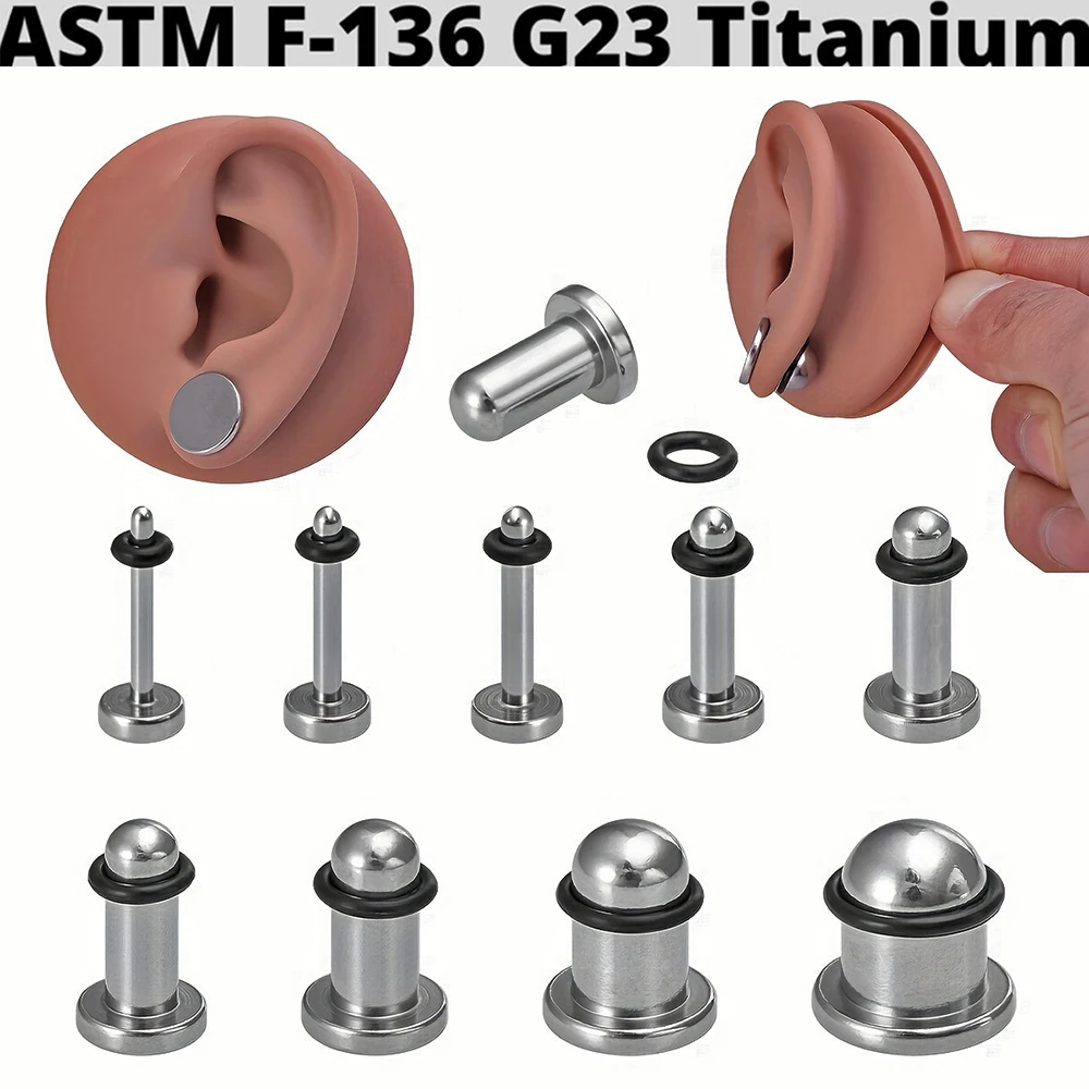 Mirror-Surface-Cylinder-Ear-Plugs-Solid-G23-Titanium-Ear-Gauges ...