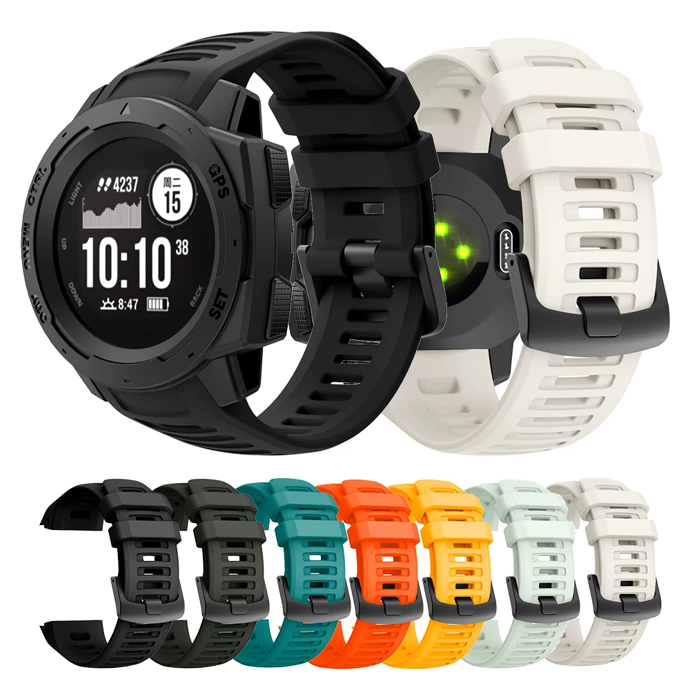 Silicone-Watchband-Strap-For-Garmin-Instinct-Smart-Watch-Band-for ...