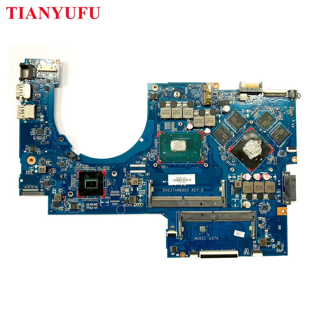 Placa base para ordenador portátil HP OMEN 15 CE, con i7 7700HQ CPU ...